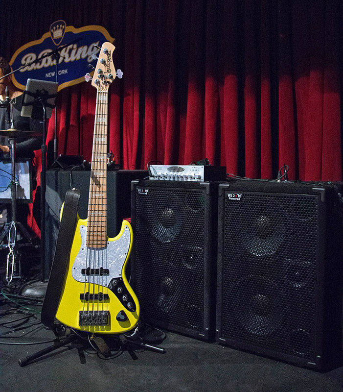 Nate Phillips, bass player, uses Wayne Jones Audio bass guitar rig